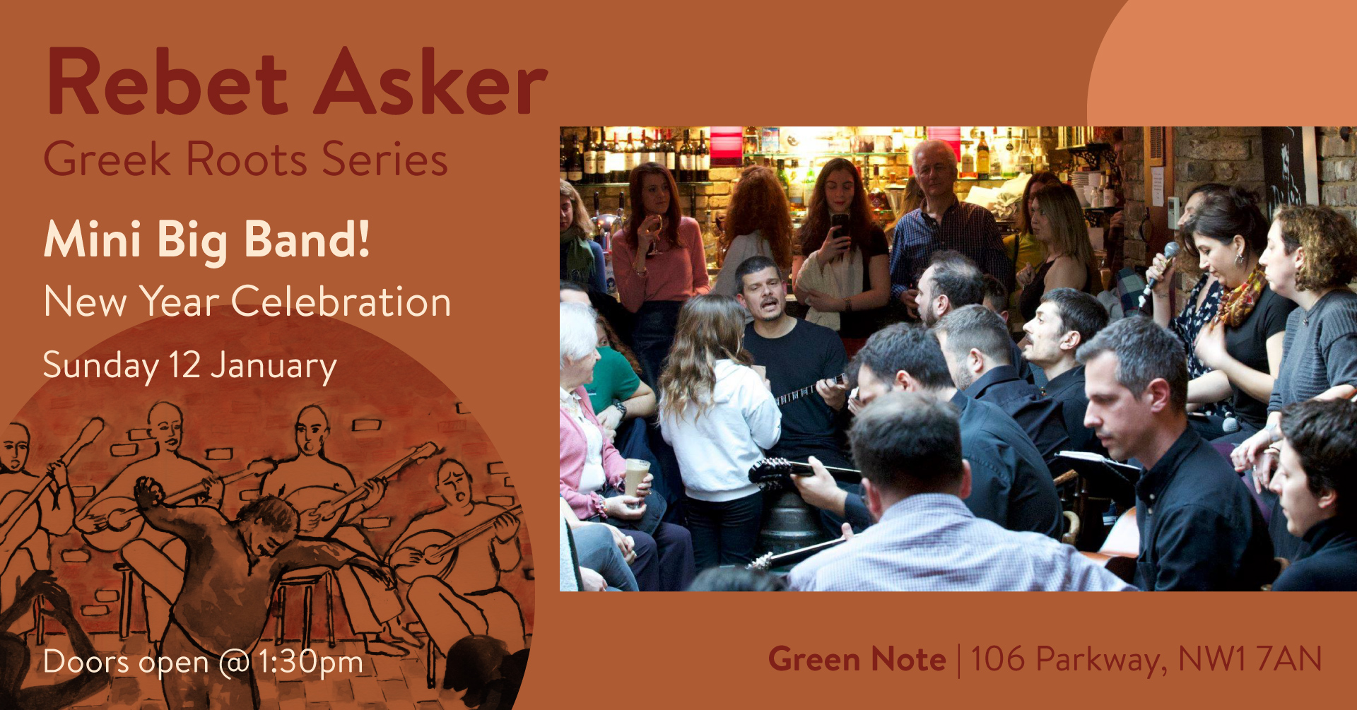 Rebet Asker Greek Roots Series: Rebetiko Carnival Mini Big Band ...